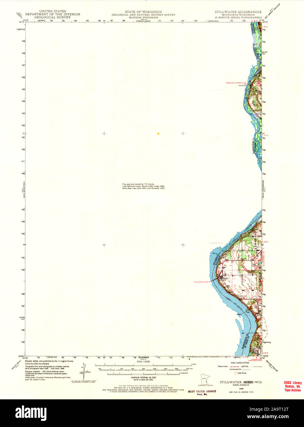 Map of stillwater hi-res stock photography and images - Alamy