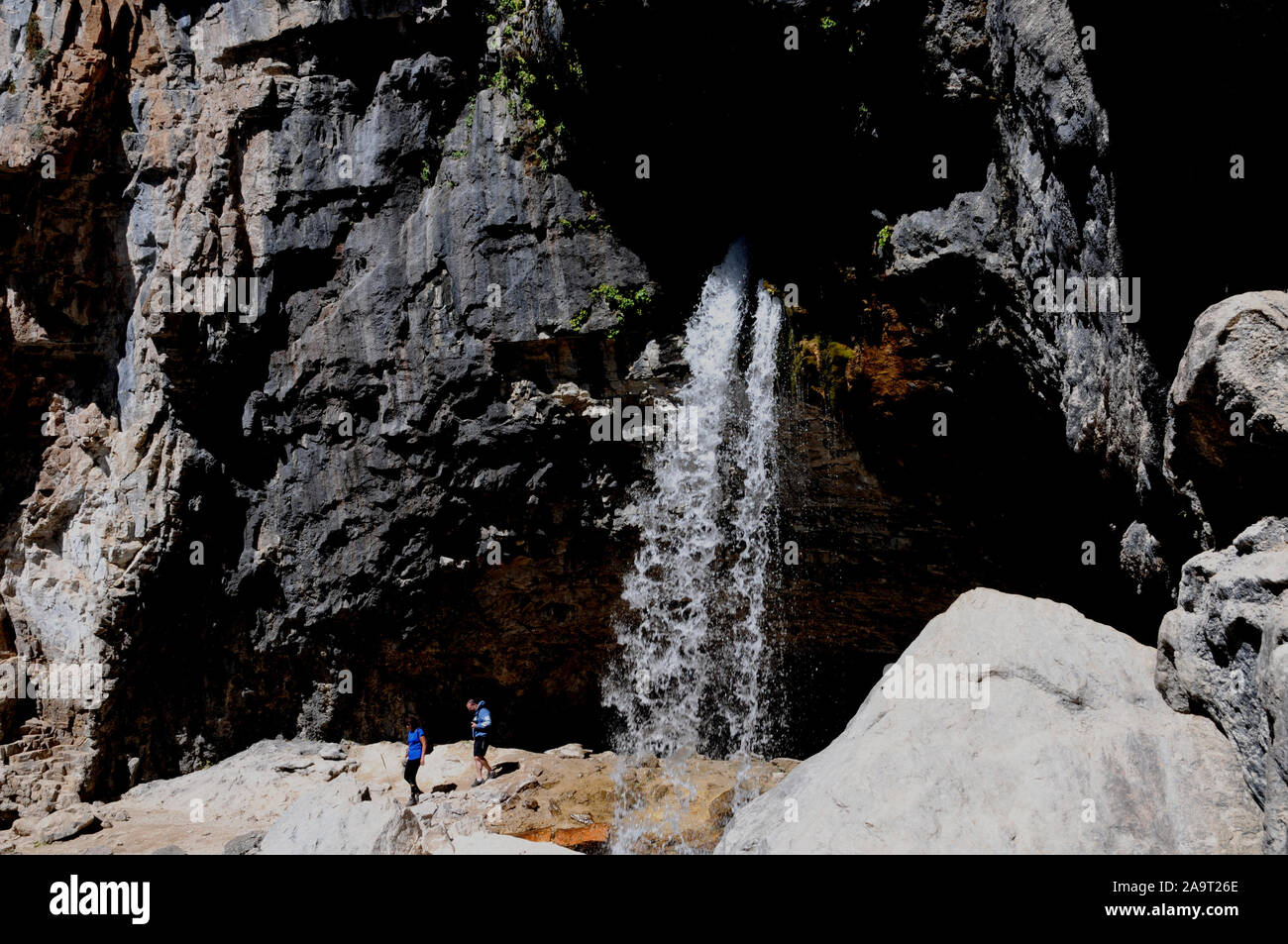 Spouting Rock, a much larger waterfall than those of its more famous ...
