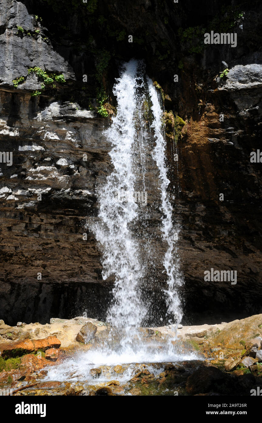 Spouting Rock, a much larger waterfall than those of its more famous ...