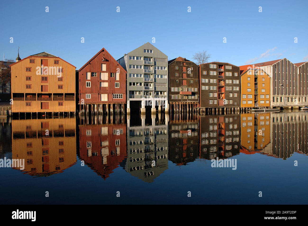 Trondheim wharf buildings hi-res stock photography and images - Alamy