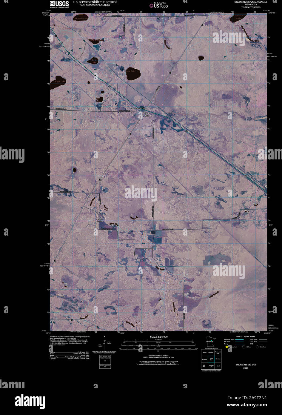 Swan river minnesota map hi-res stock photography and images - Alamy