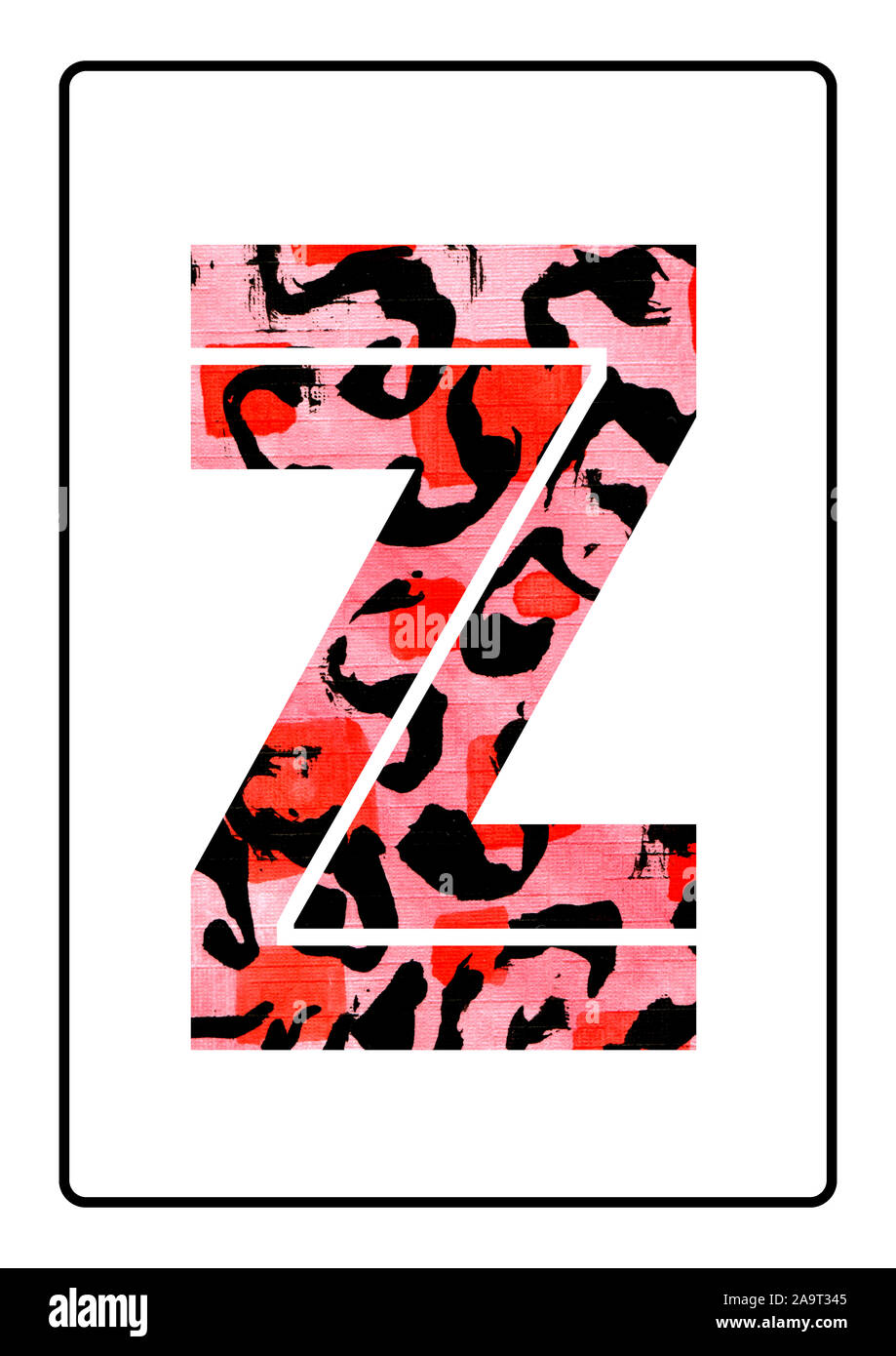Abstract Painting Watercolor Typography Letter Z Stock Photo - Alamy