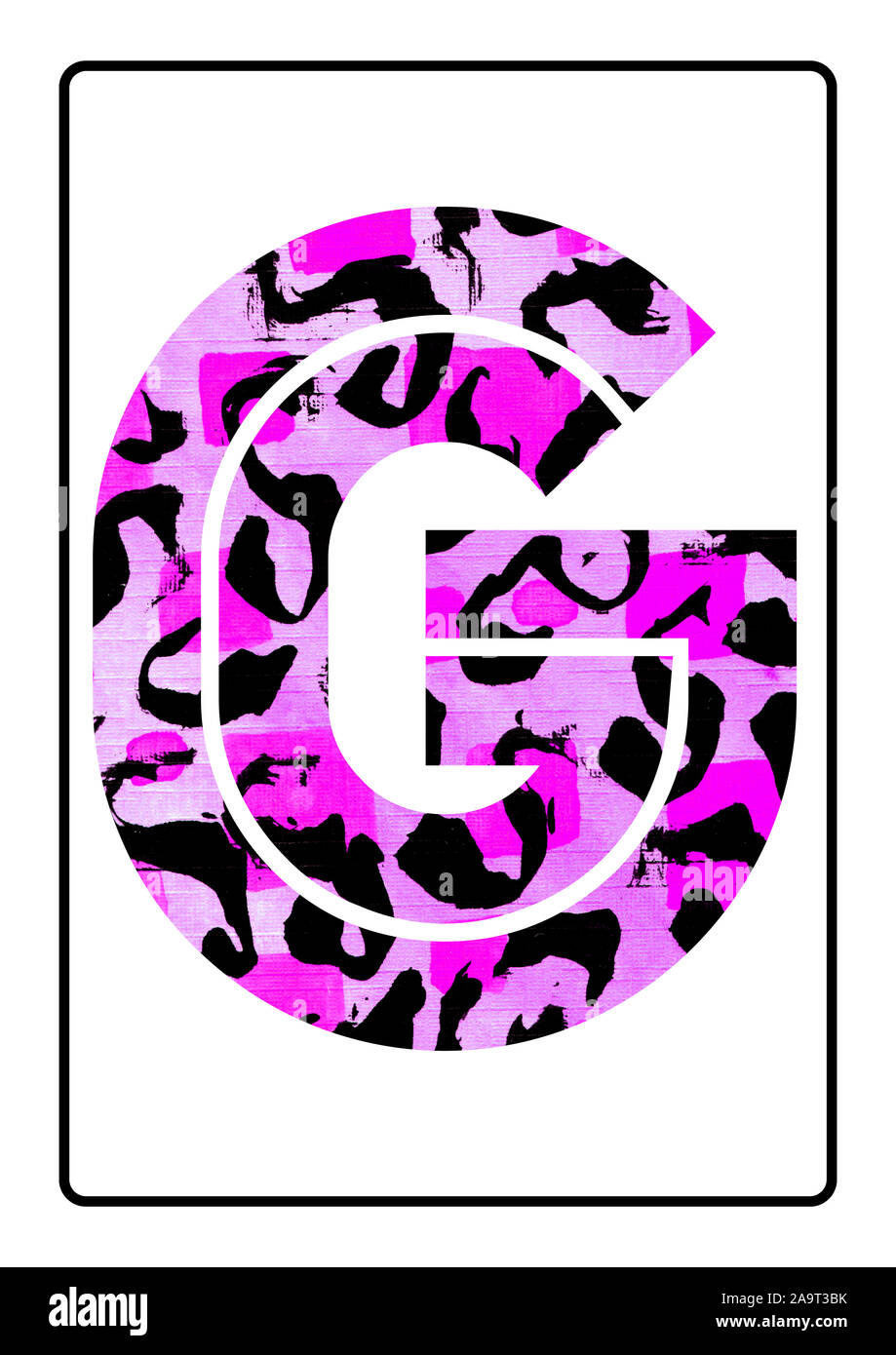 Abstract Painting Watercolor Typography Letter G Stock Photo - Alamy