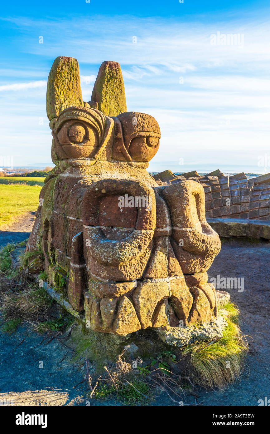 Stone carved dragon, The Great Protector of Irvine and Guardian of ...