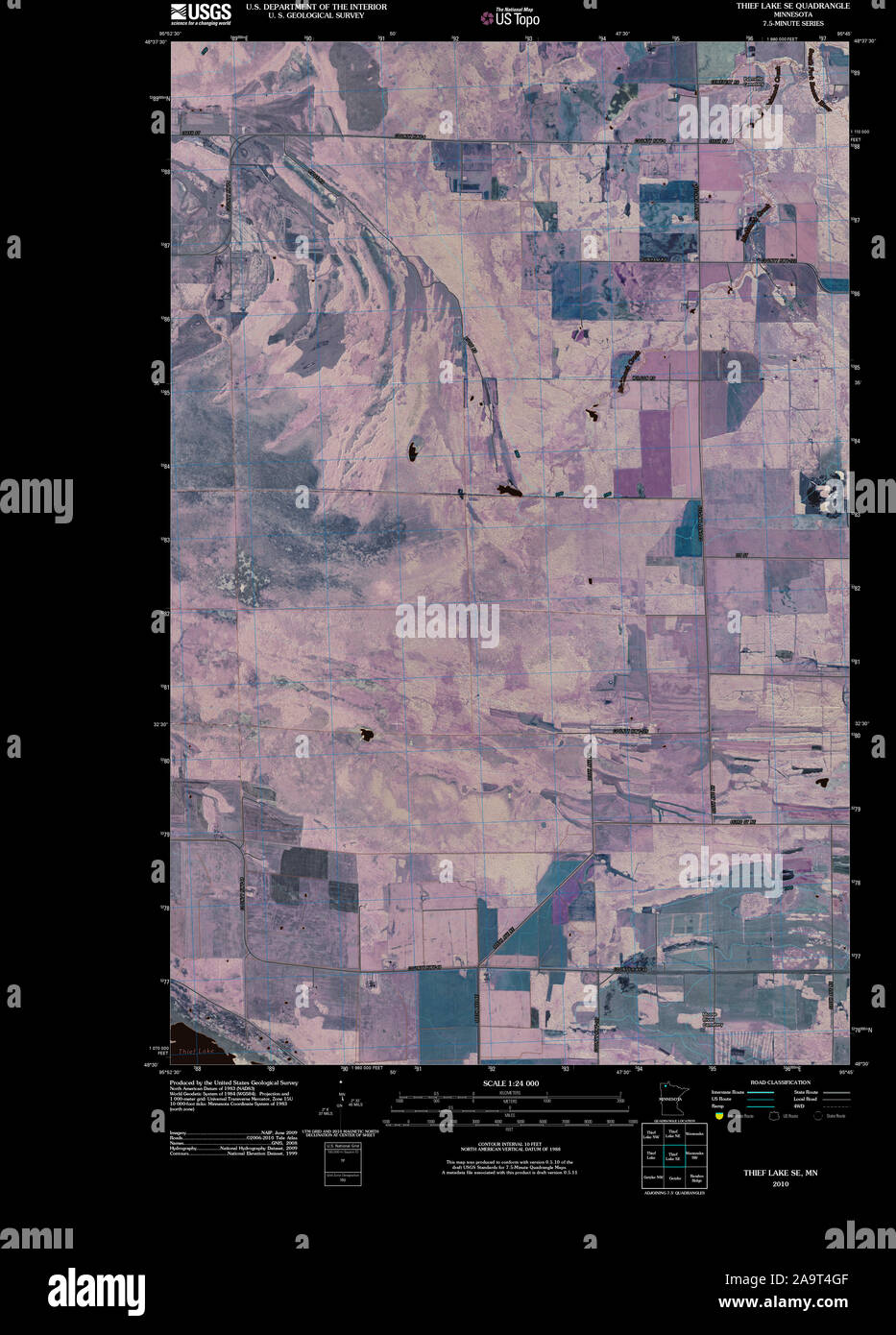 Thief minnesota map hi-res stock photography and images - Alamy