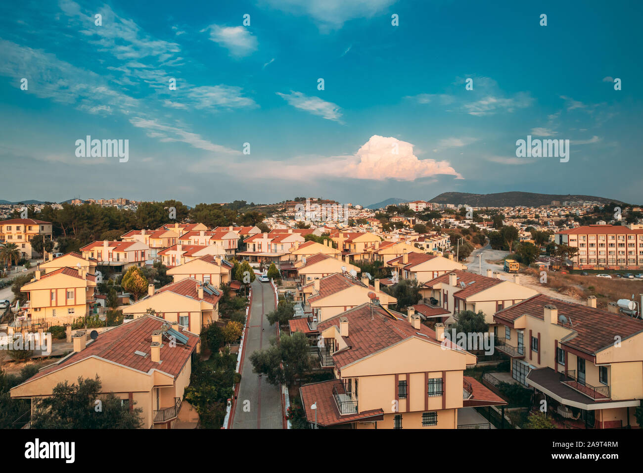 Turkish urban hillside view hi-res stock photography and images - Alamy