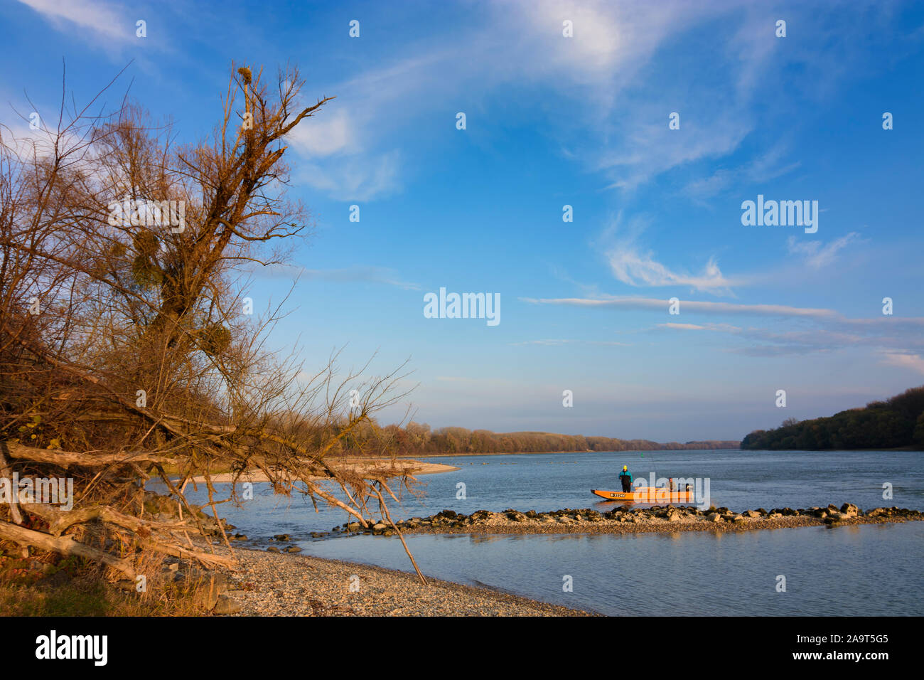 Nationalpark Donauauen, Danube-Auen National Park: river Donau (Danube ...