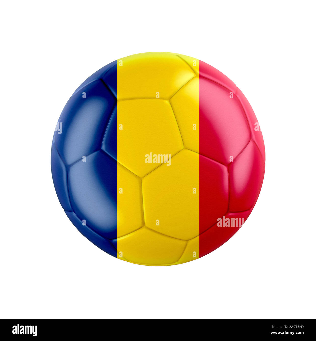 Soccer football ball with flag of Chad Stock Photo - Alamy