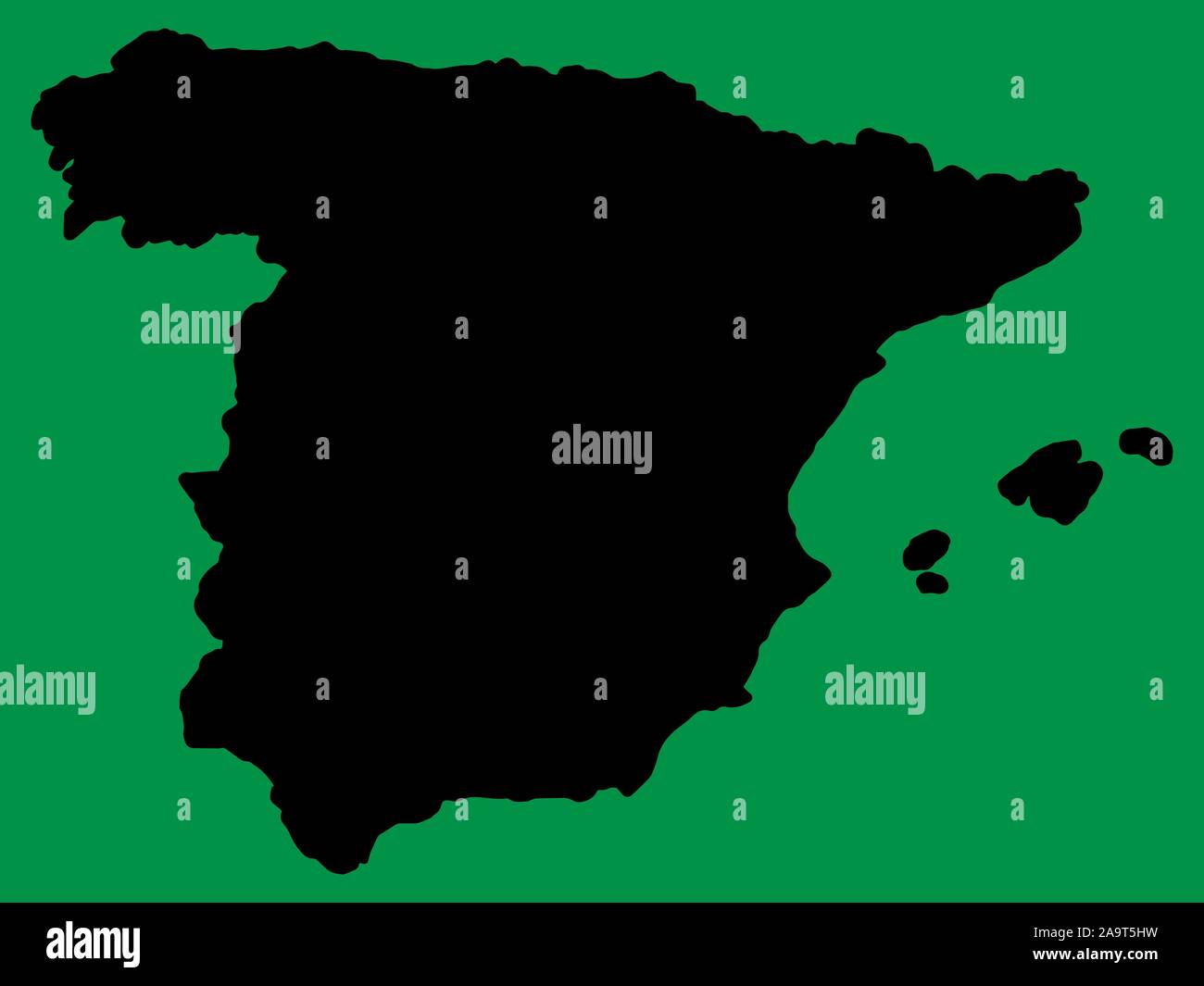 Spain eps map hi-res stock photography and images - Alamy
