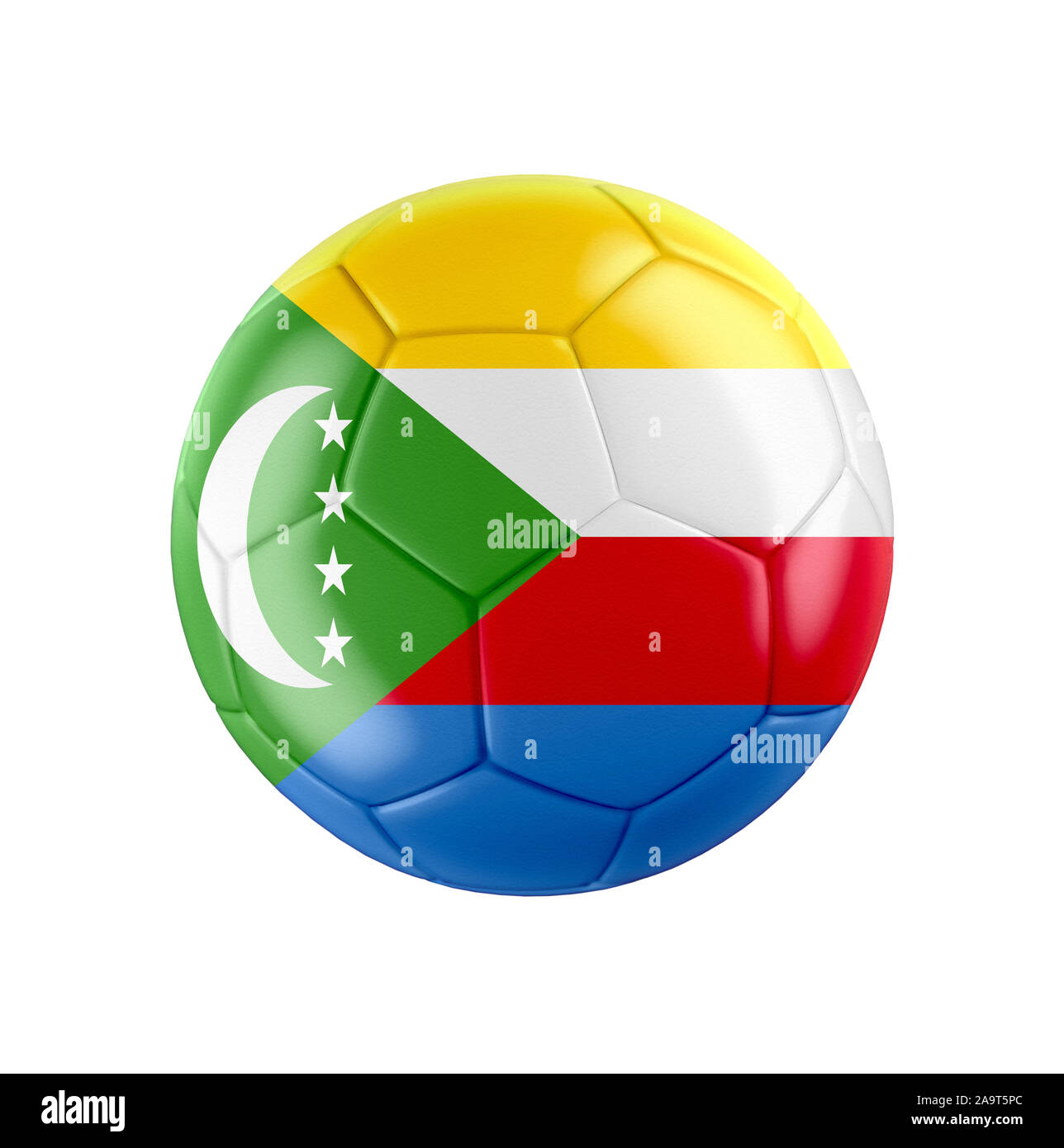 Soccer ball comoros flag hi-res stock photography and images - Alamy