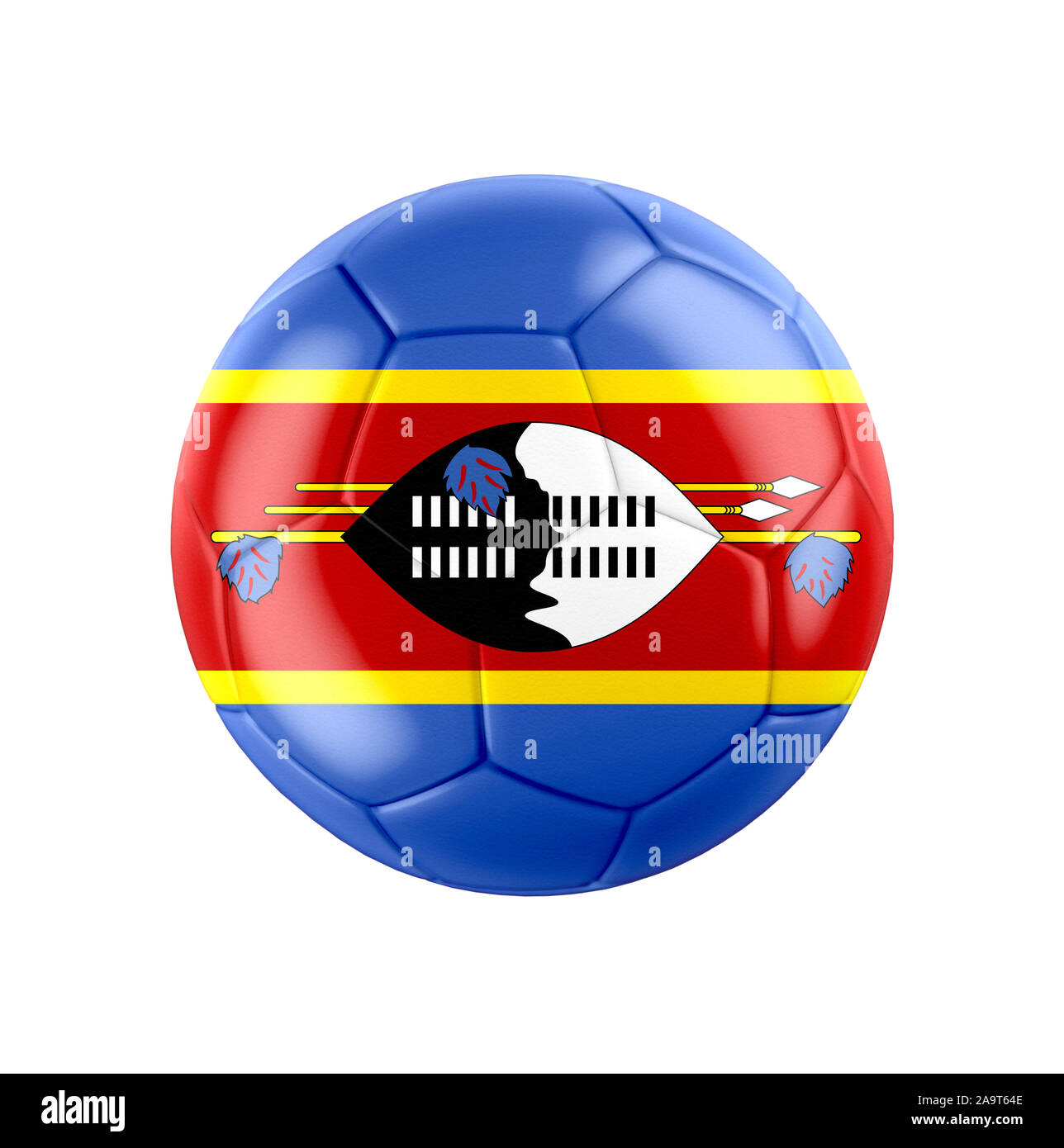 Soccer football ball with flag of Eswatini Stock Photo - Alamy