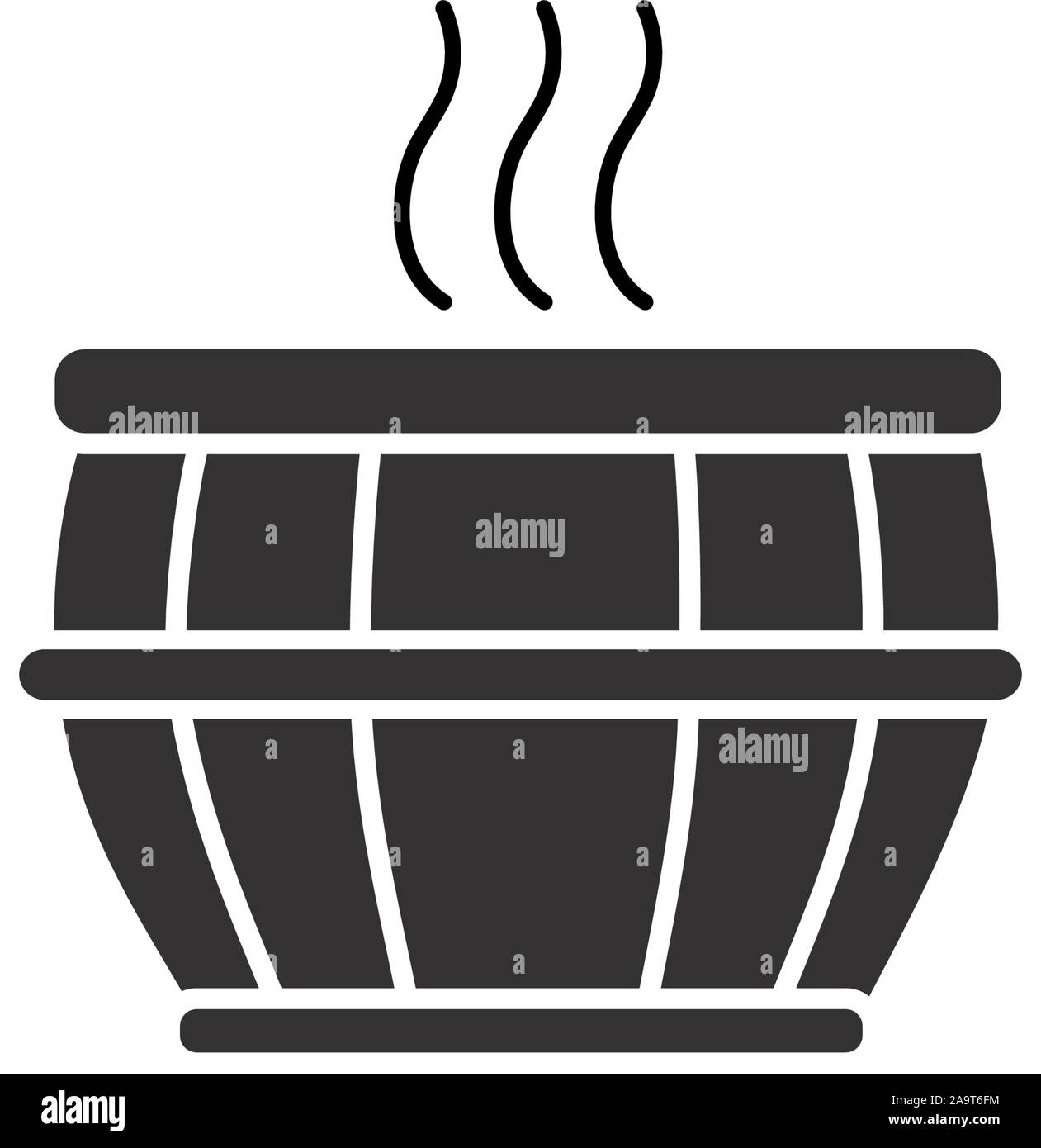tub spa silhouette style icon vector illustration design Stock Vector ...
