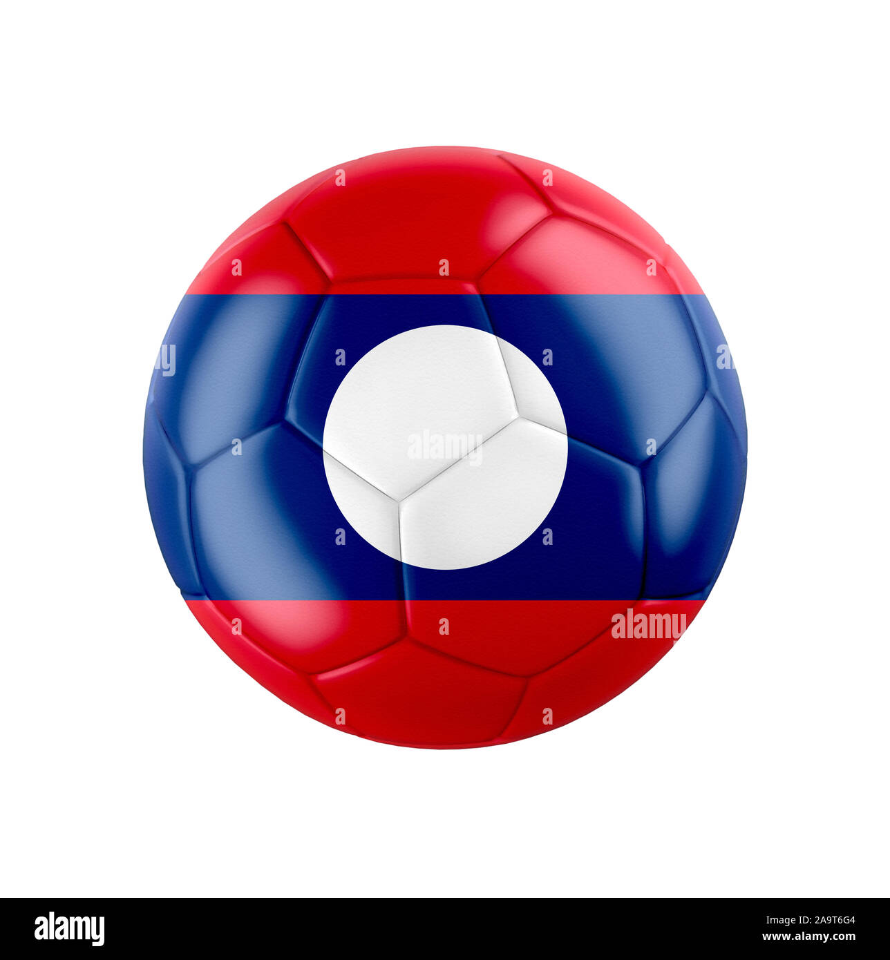 Soccer football ball with flag of Laos Stock Photo - Alamy