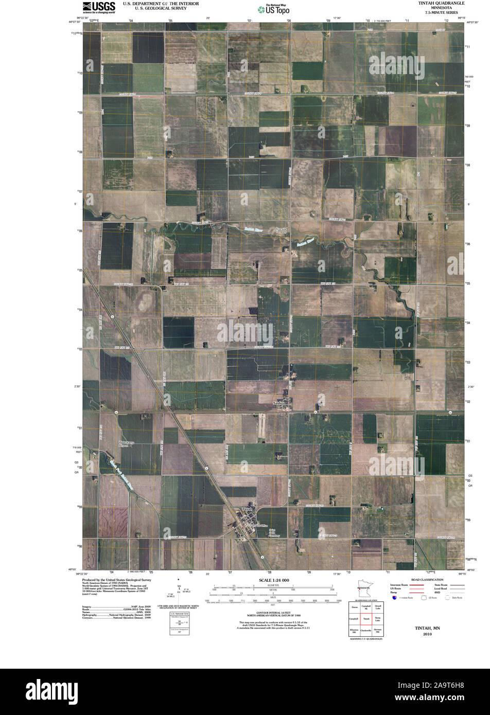 Tintah minnesota map hi-res stock photography and images - Alamy