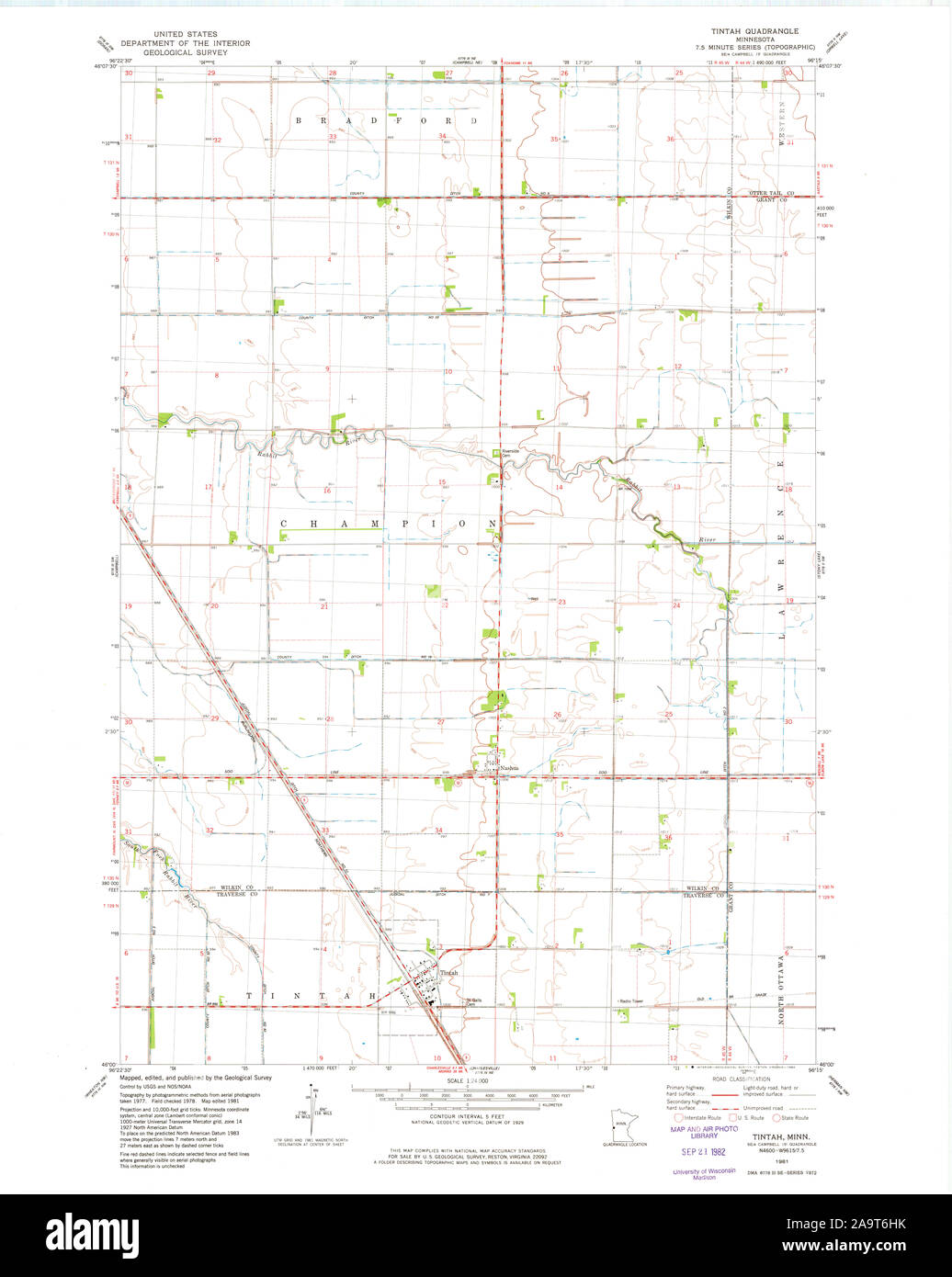 Map of tintah hi-res stock photography and images - Alamy