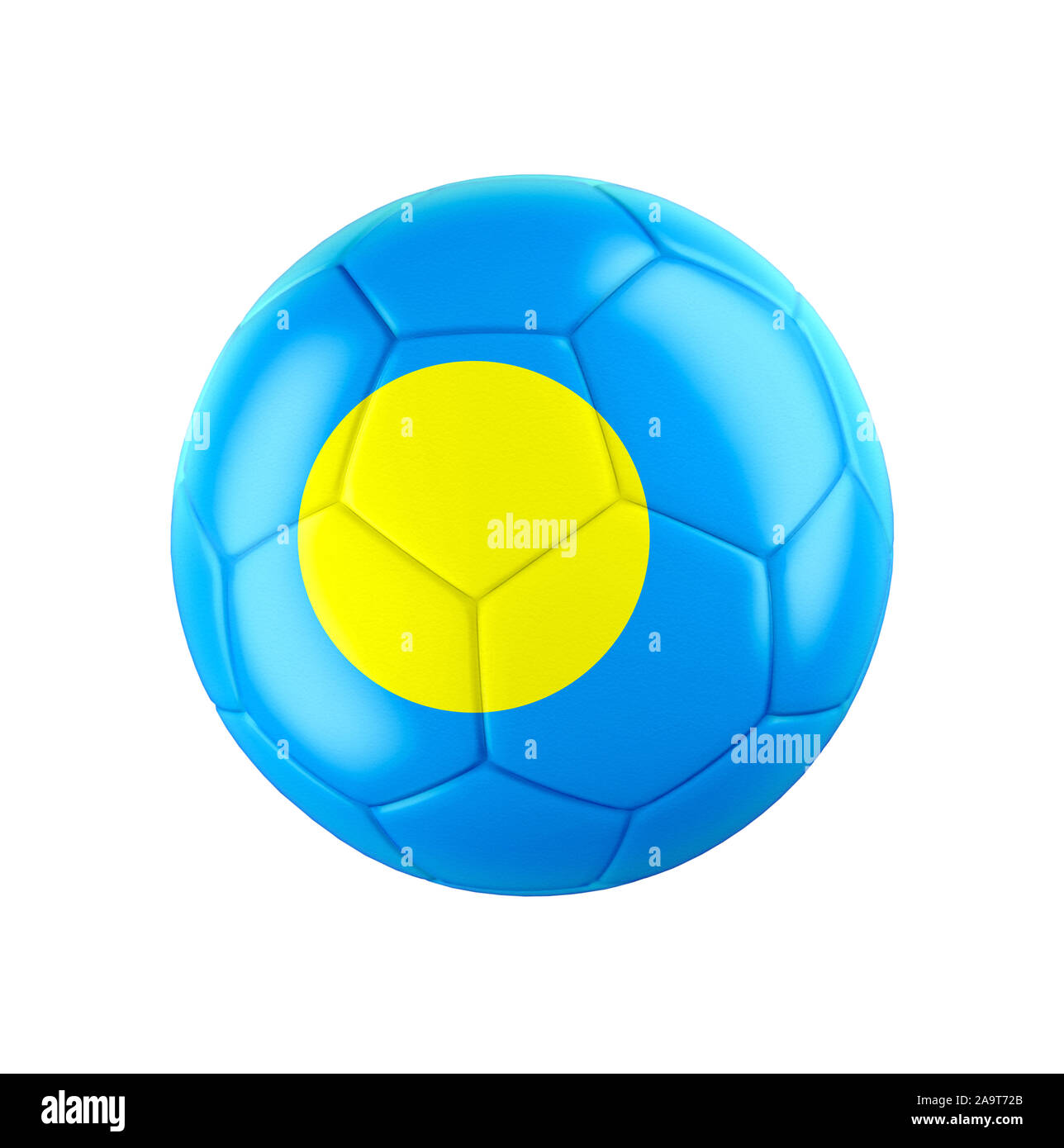 Soccer football ball with flag of Palau Stock Photo - Alamy