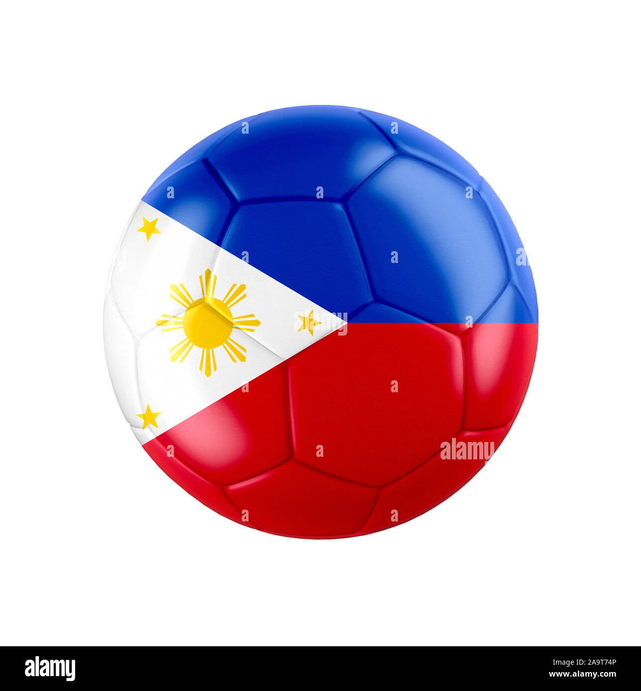 Soccer football ball with flag of Philippines Stock Photo - Alamy