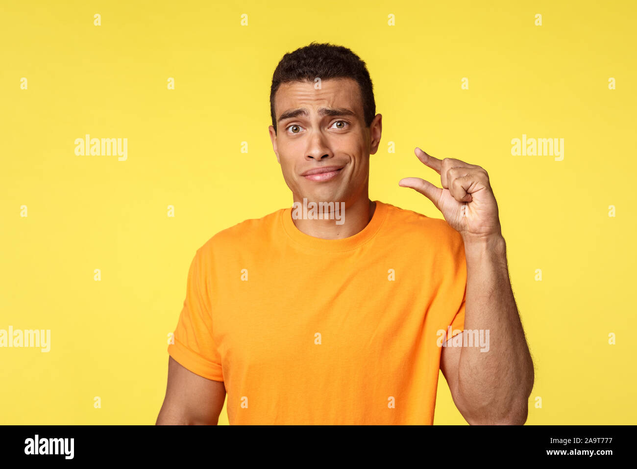 Adult male awkward smile hi-res stock photography and images - Alamy