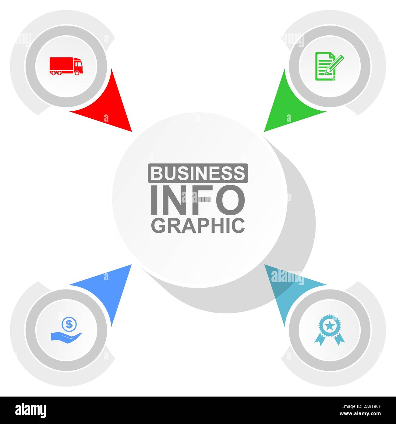 Business diagram, vector circular infographic template, web ...