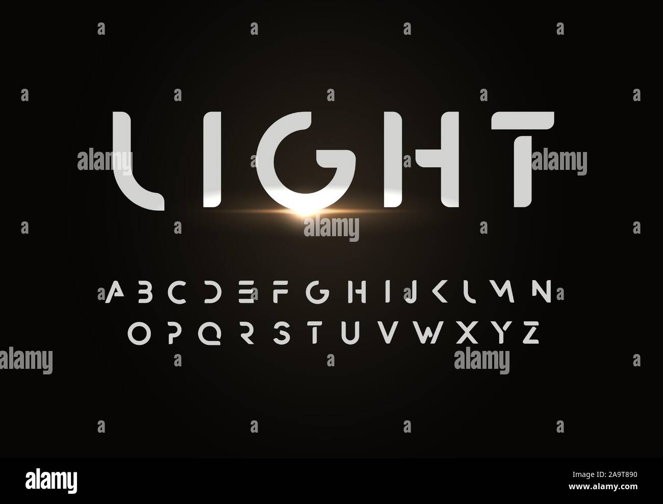 Modern vector font design in simple style Stock Vector Image & Art - Alamy