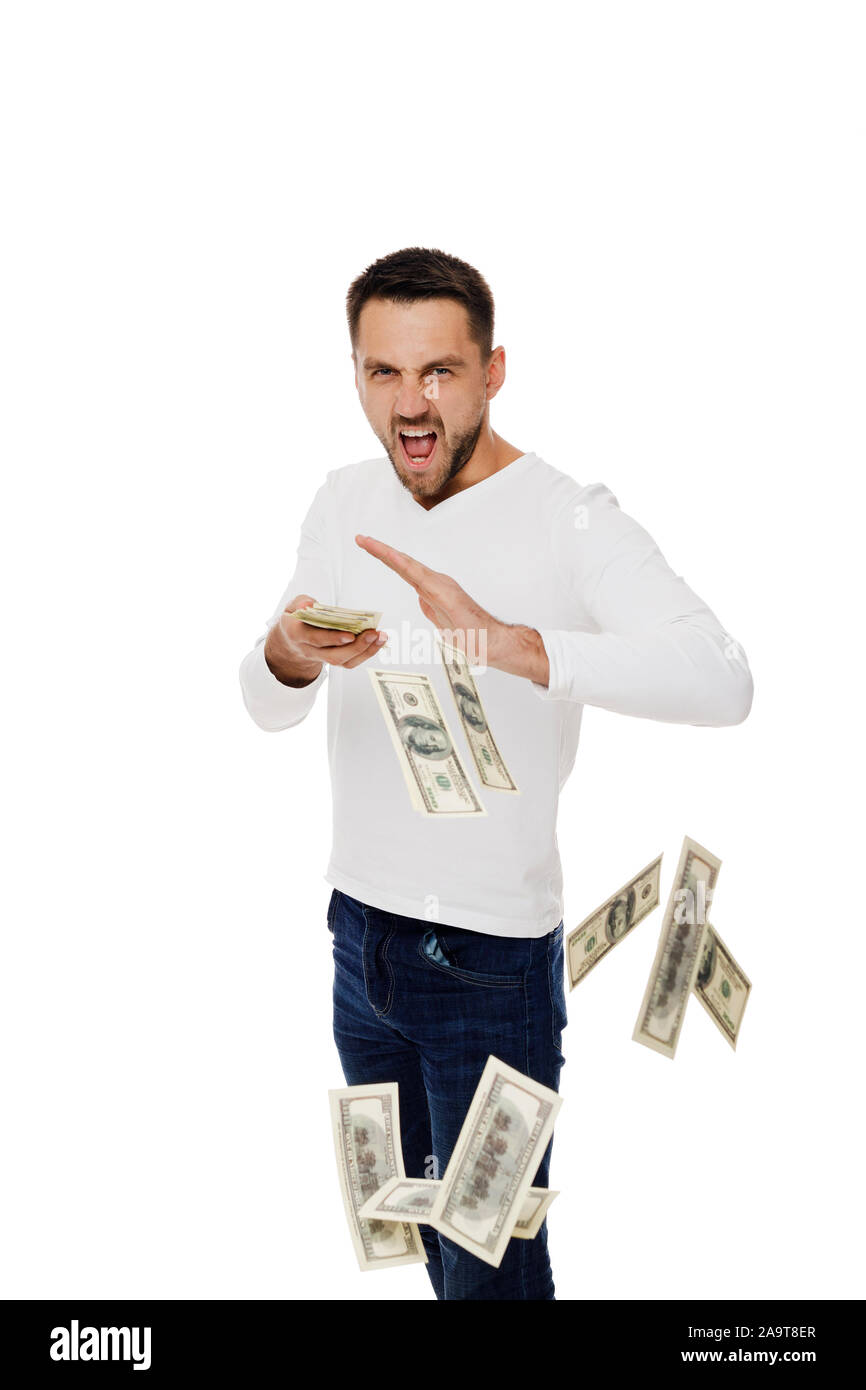 Young business throwing money concept hi-res stock photography and ...