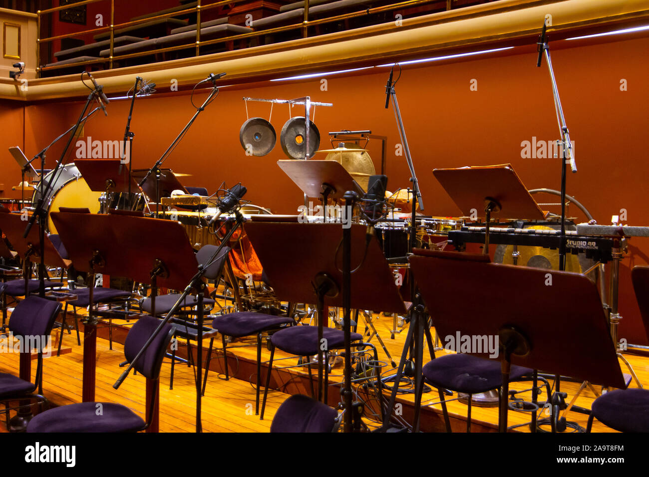Musical instruments of the Orchestra in philharmonia Stock Photo - Alamy