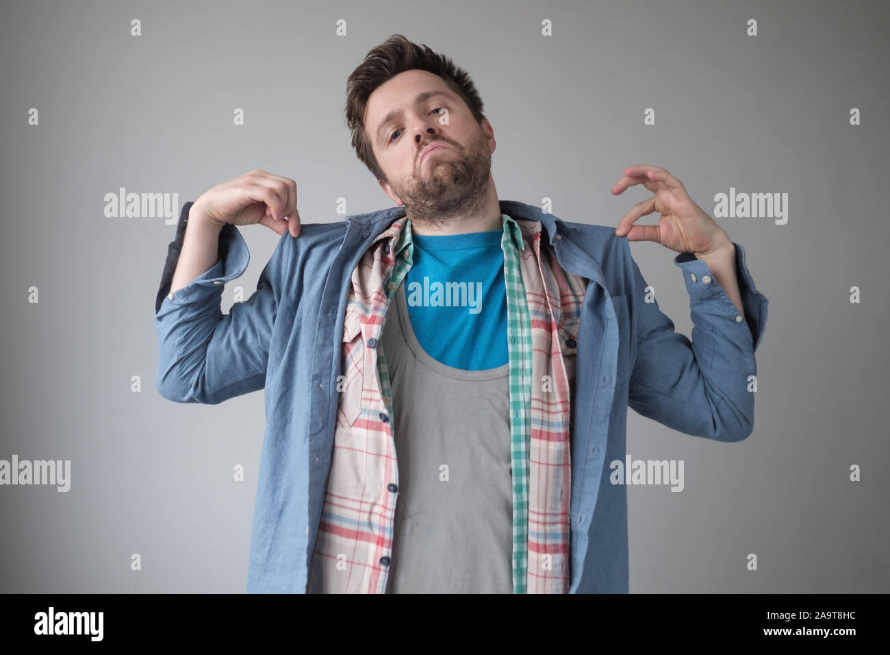 Man bad clothes taste hi-res stock photography and images - Alamy