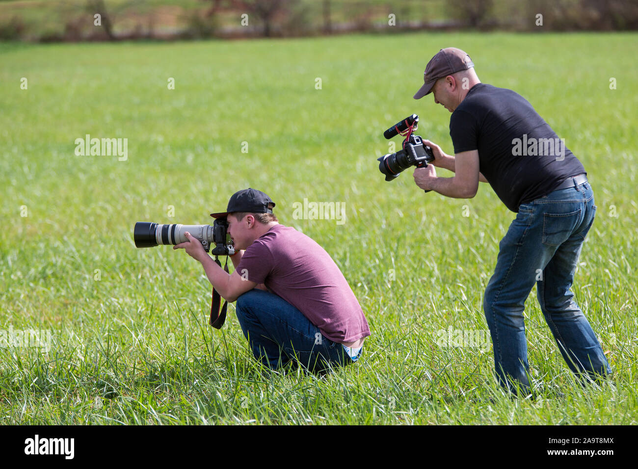 Oliver Hellowell Photographer with Down Syndrome being filmed while in ...