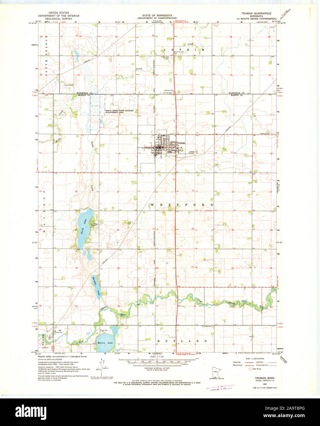 Truman minnesota map hi-res stock photography and images - Alamy