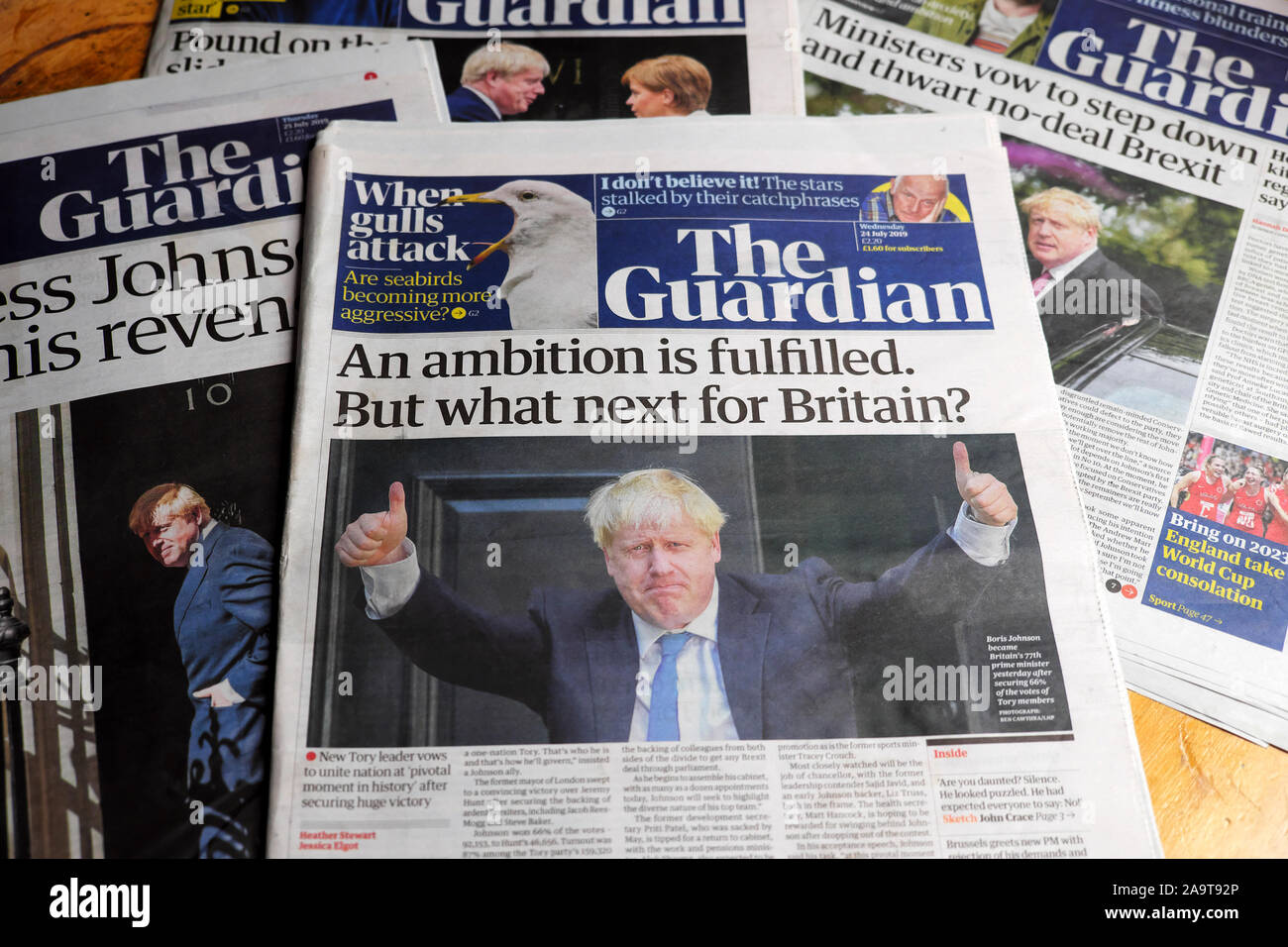"An ambition is fullfilled. But what next for Britain?" Boris Johnson ...