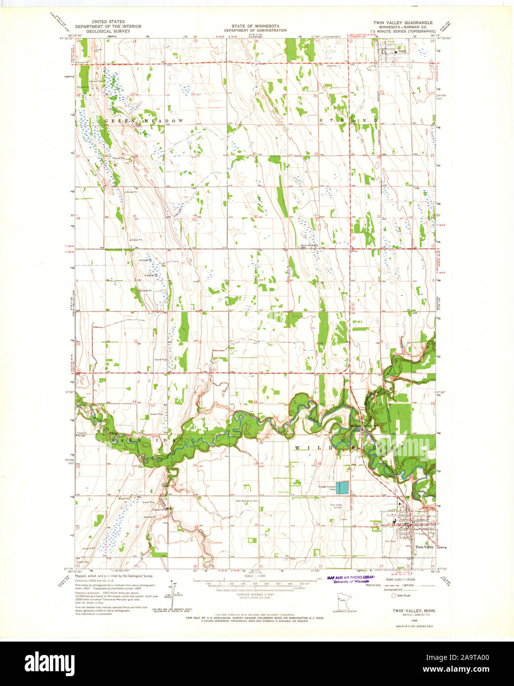 Map of twin valley hi-res stock photography and images - Alamy
