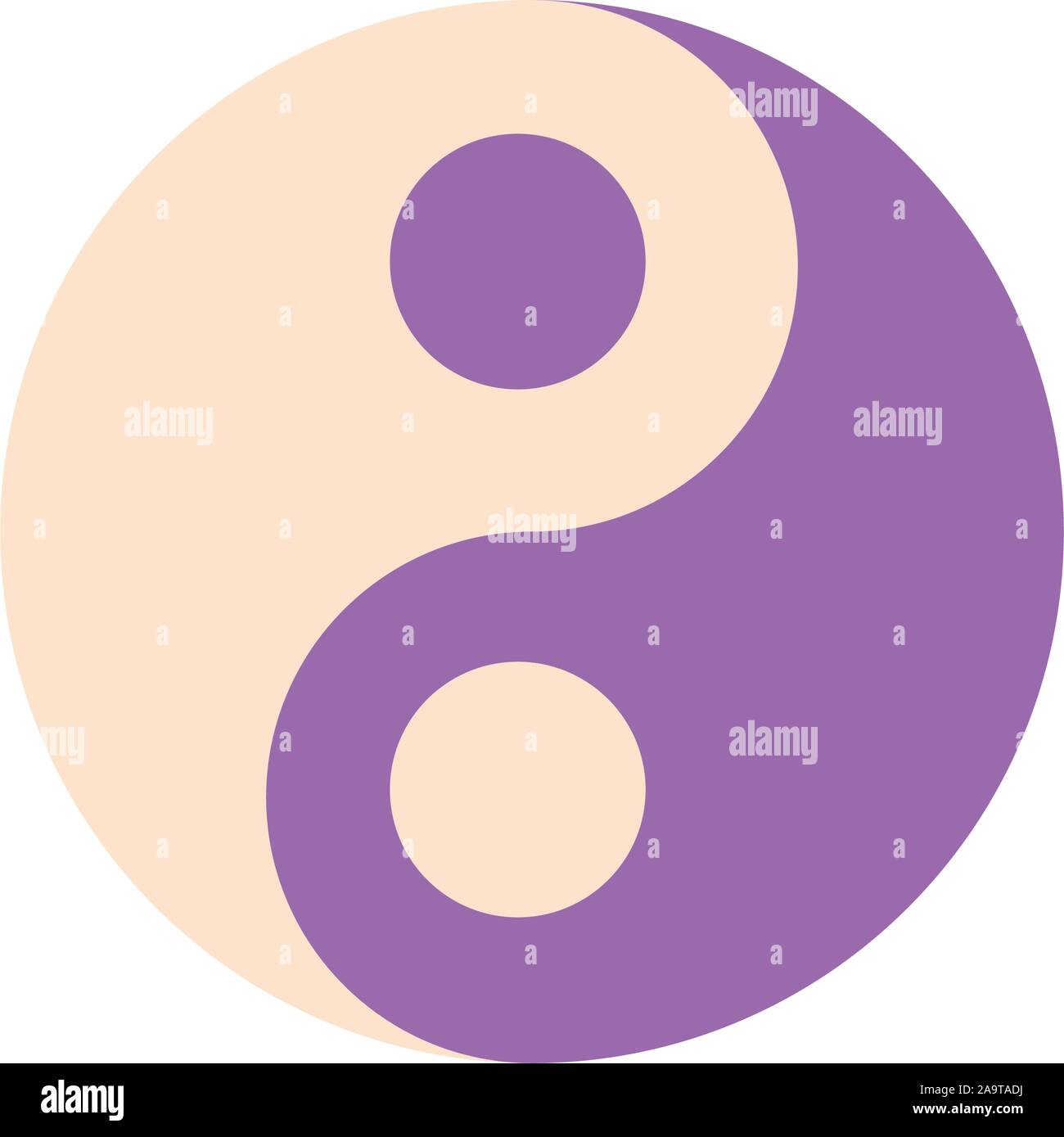 yin and yan symbol imagination mystery magic flat icon vector ...