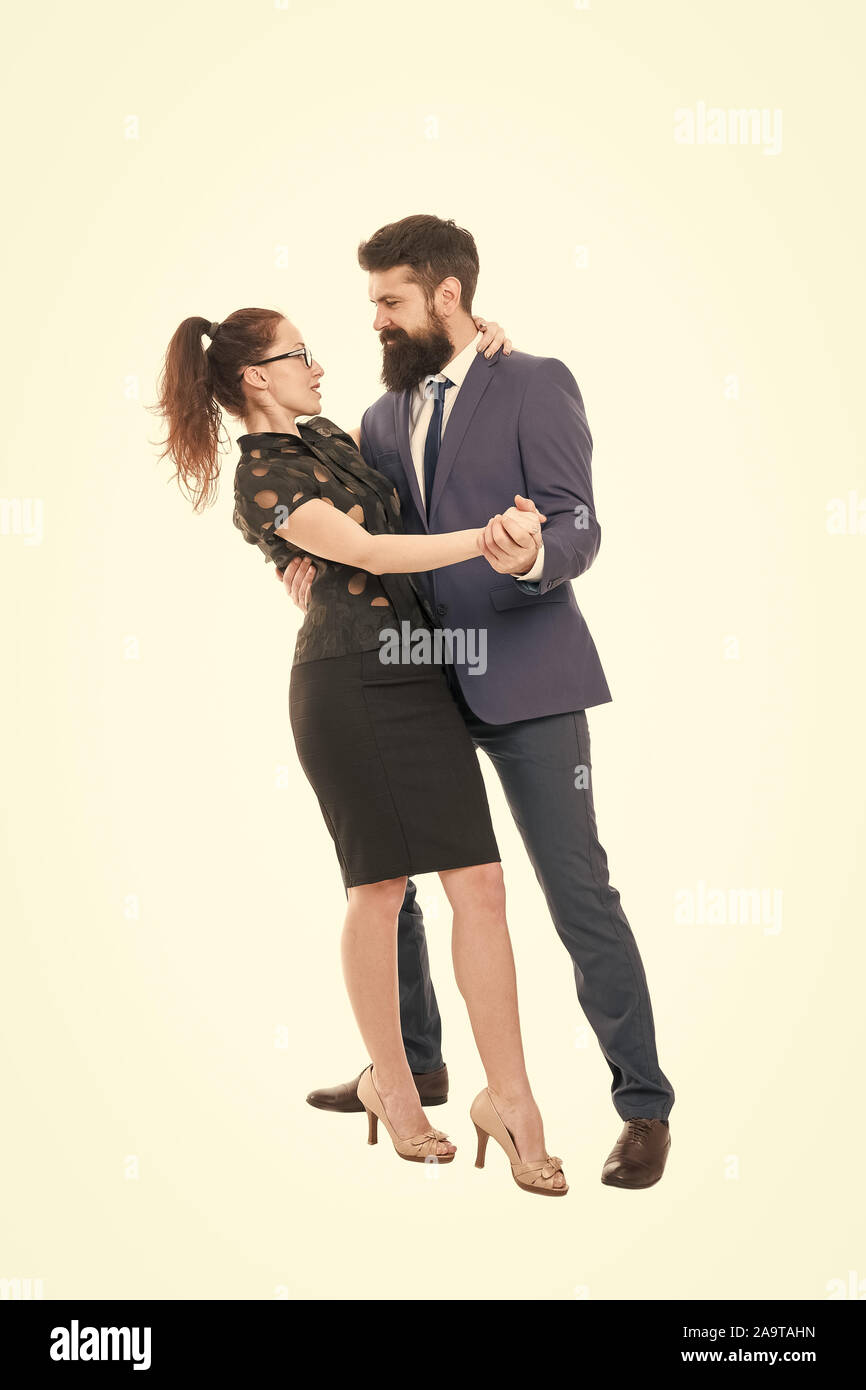 Dream job concept. Office job affair. Flirting with boss. First ...