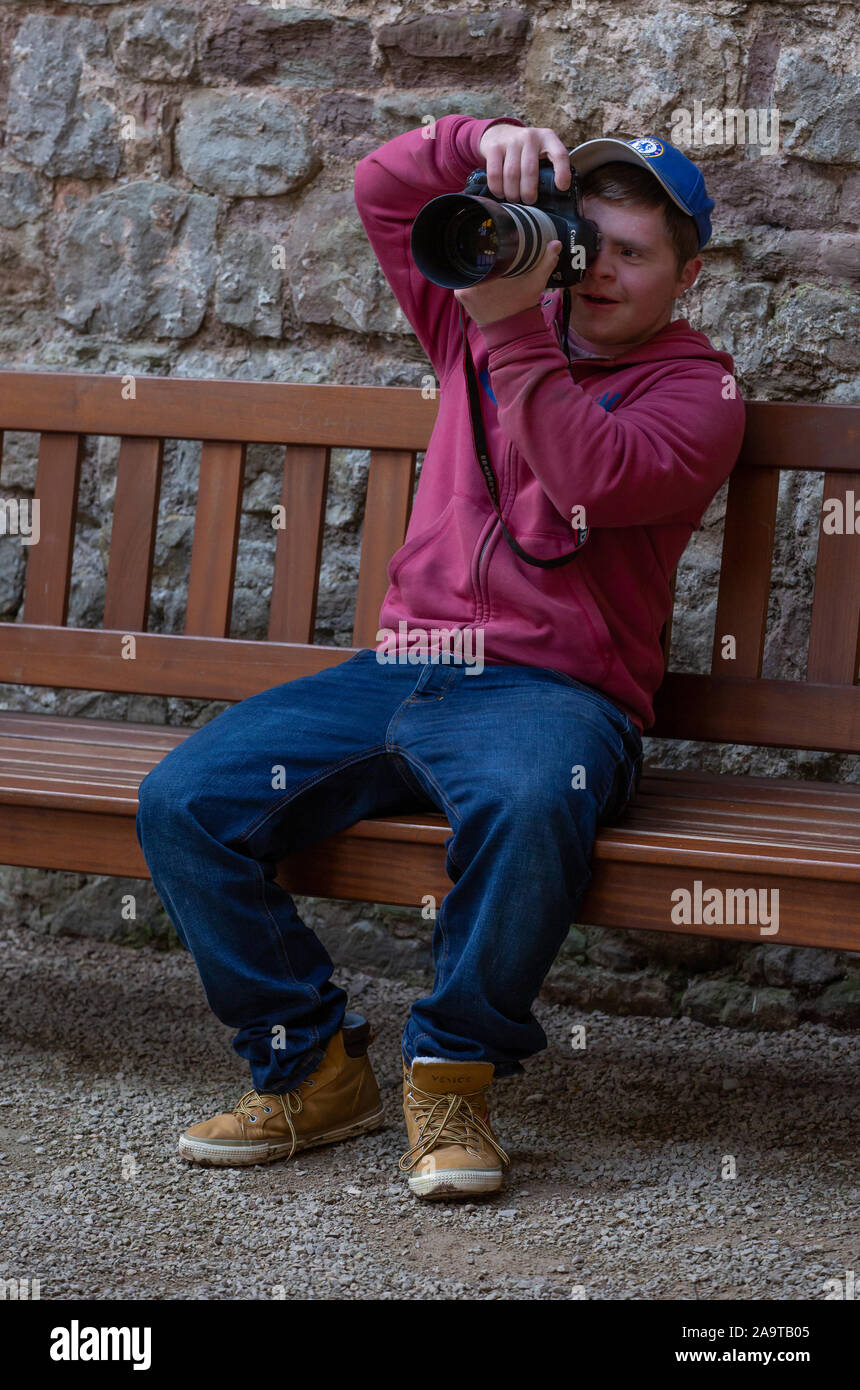 Oliver Hellowell Photographer with Down Syndrome out and about creating ...
