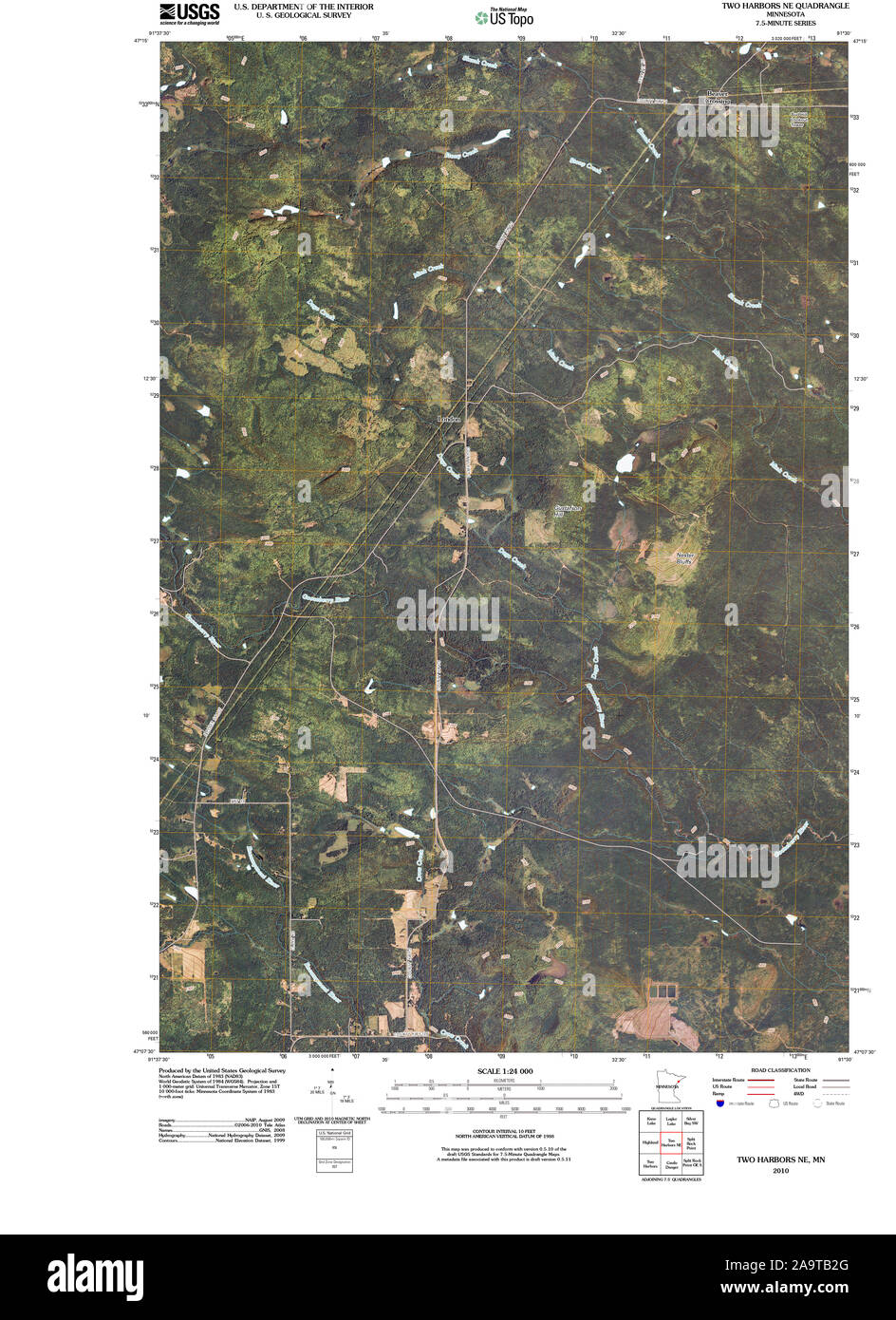 Map of two harbors Cut Out Stock Images & Pictures - Alamy