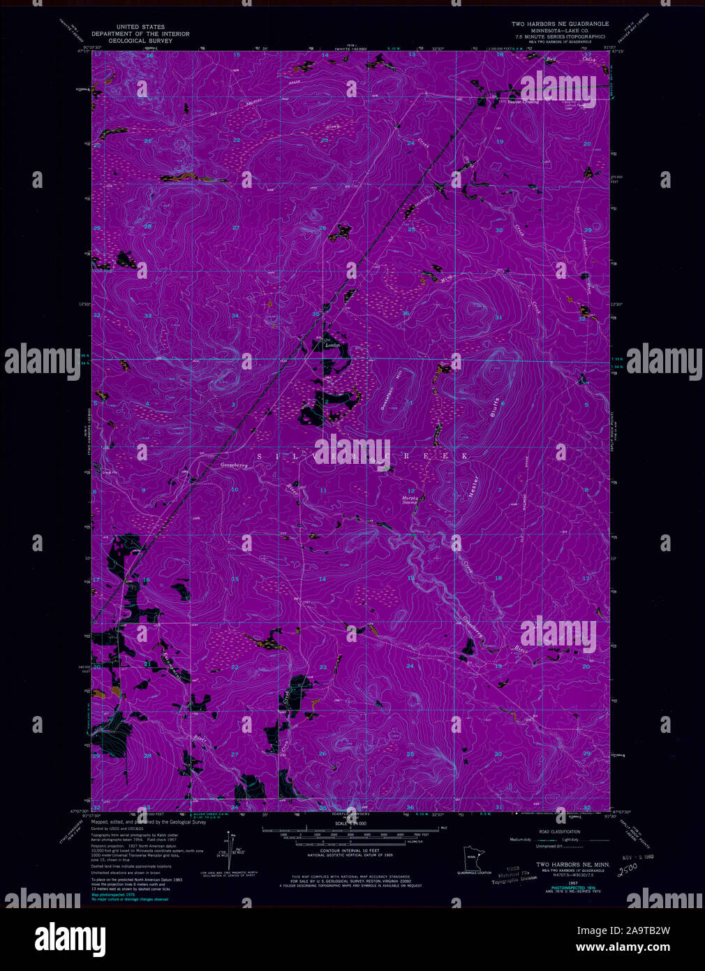 Two harbors map hi-res stock photography and images - Alamy