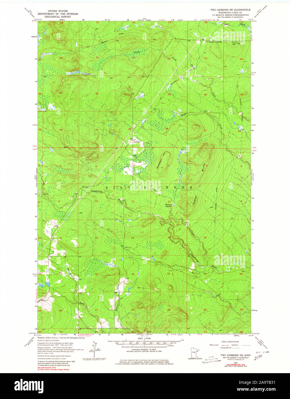 Map of two harbors hi-res stock photography and images - Alamy