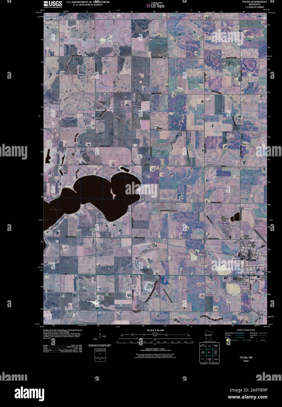 Tyler minnesota map hi-res stock photography and images - Alamy