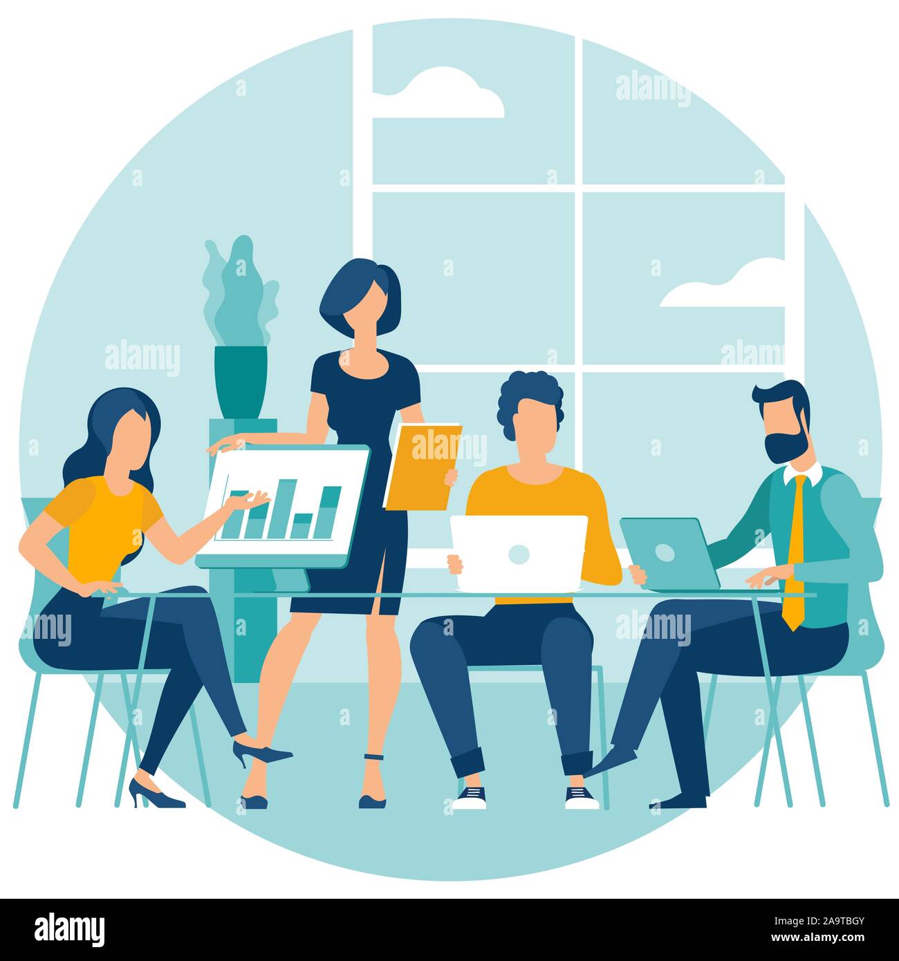 shared working environment Stock Vector Image & Art - Alamy