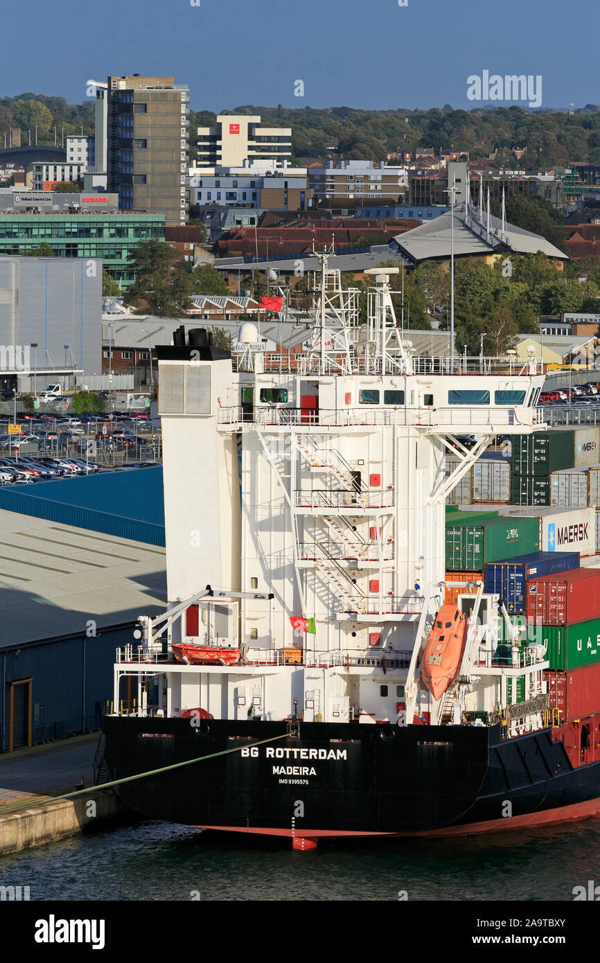 Container ship, Port of Southampton, Hampshire, England, United Kingdom ...