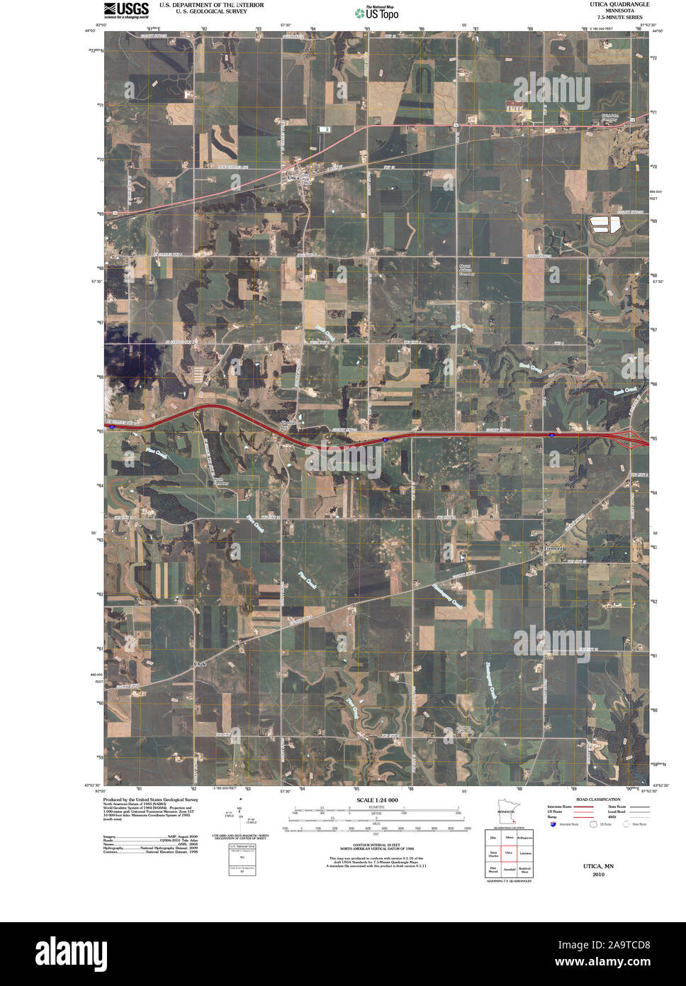 Map of utica Cut Out Stock Images & Pictures - Alamy