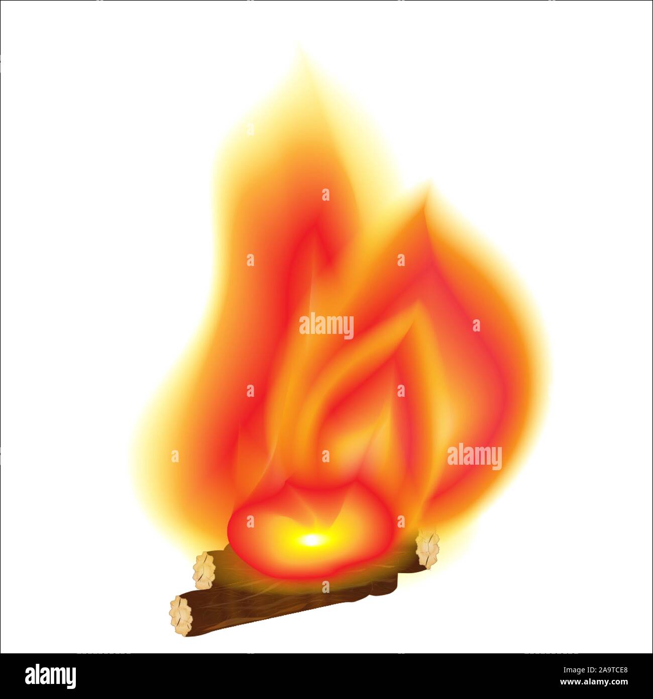 Active fireplace Stock Vector Images - Alamy