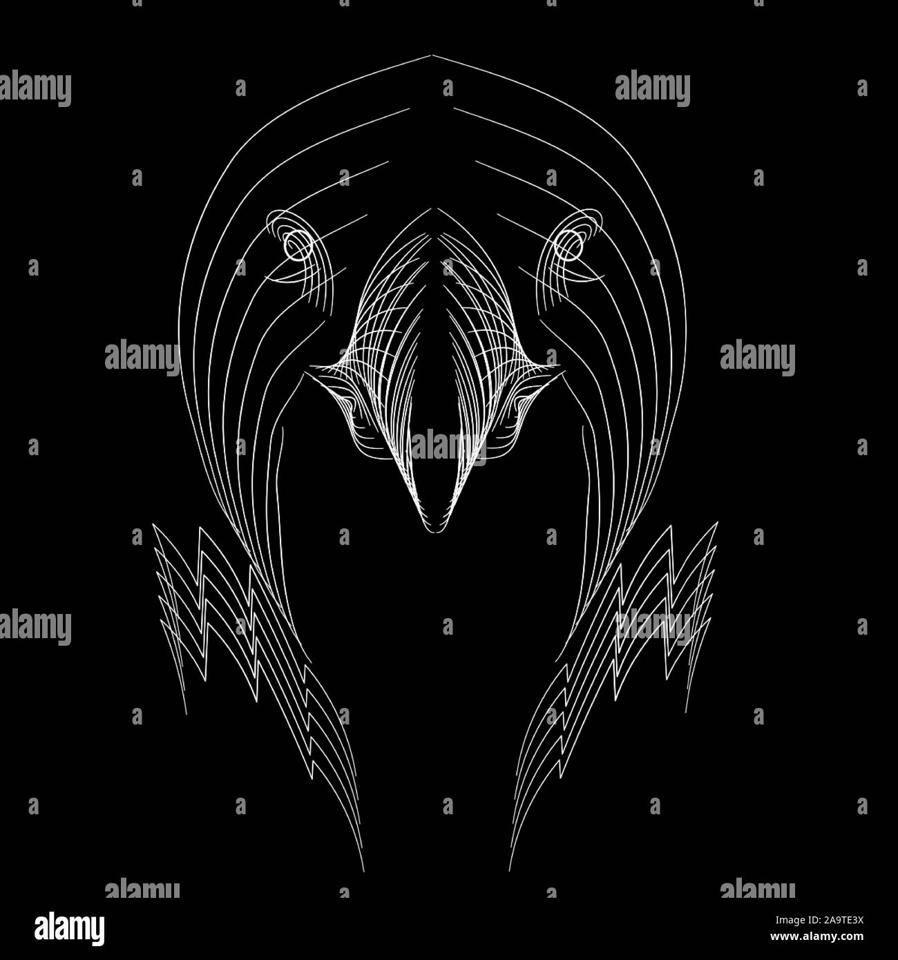 American eagle head Black and White Stock Photos & Images - Alamy