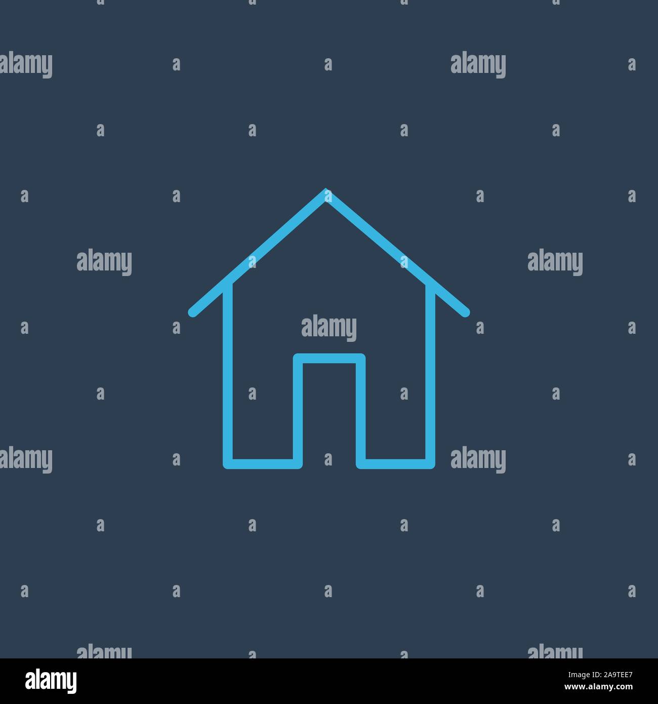 linear House home icon. Stock Vector illustration isolated on white ...