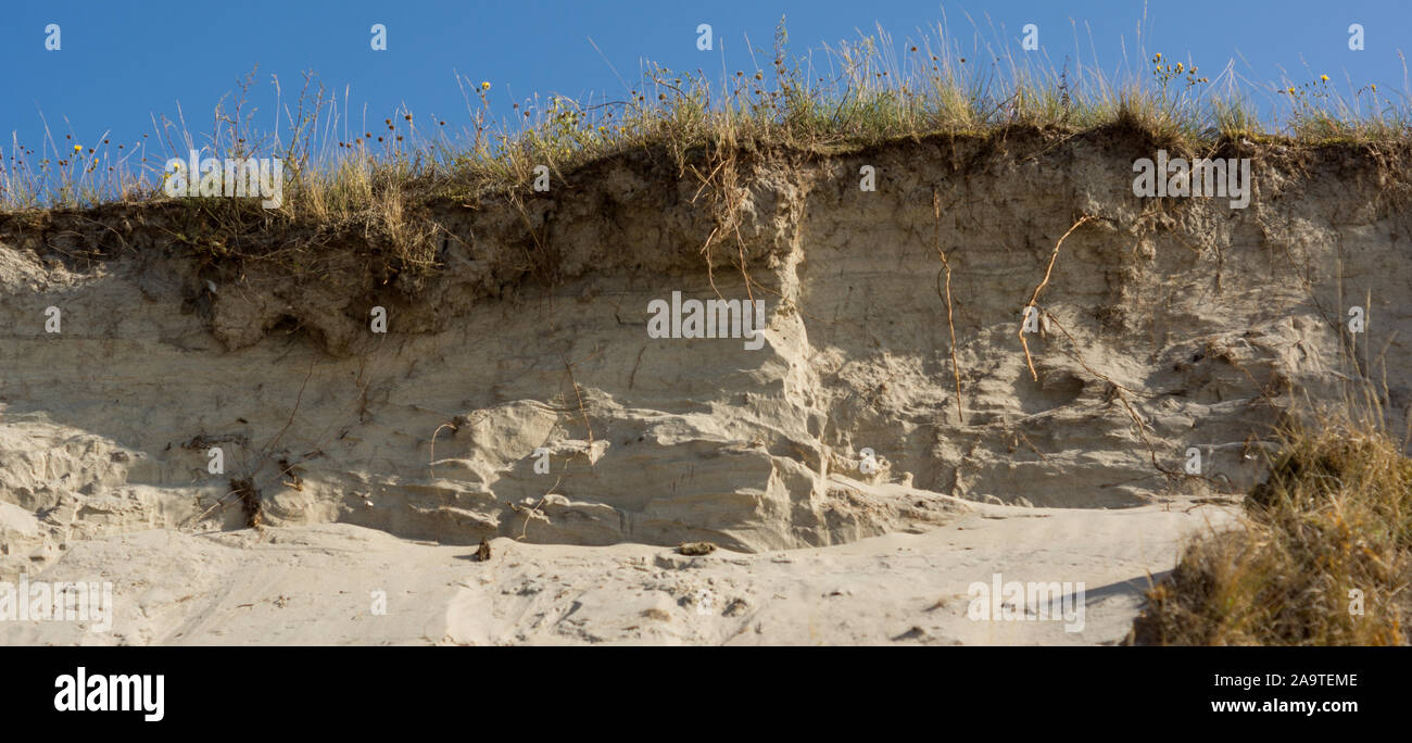 detail of layers of soil on a sand Stock Photo - Alamy