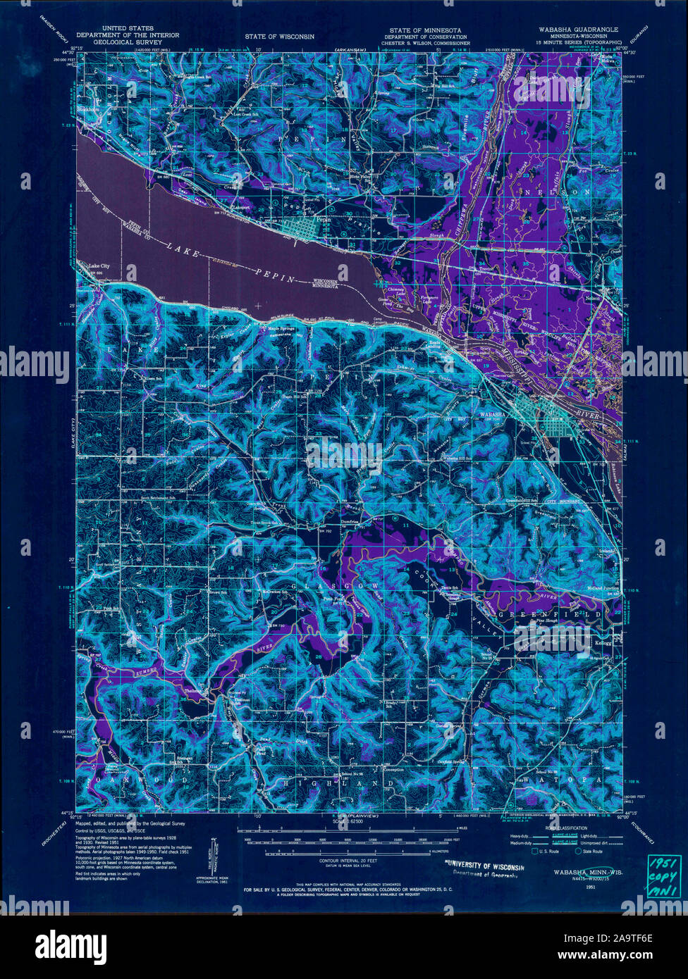 Map of wabasha hi-res stock photography and images - Alamy
