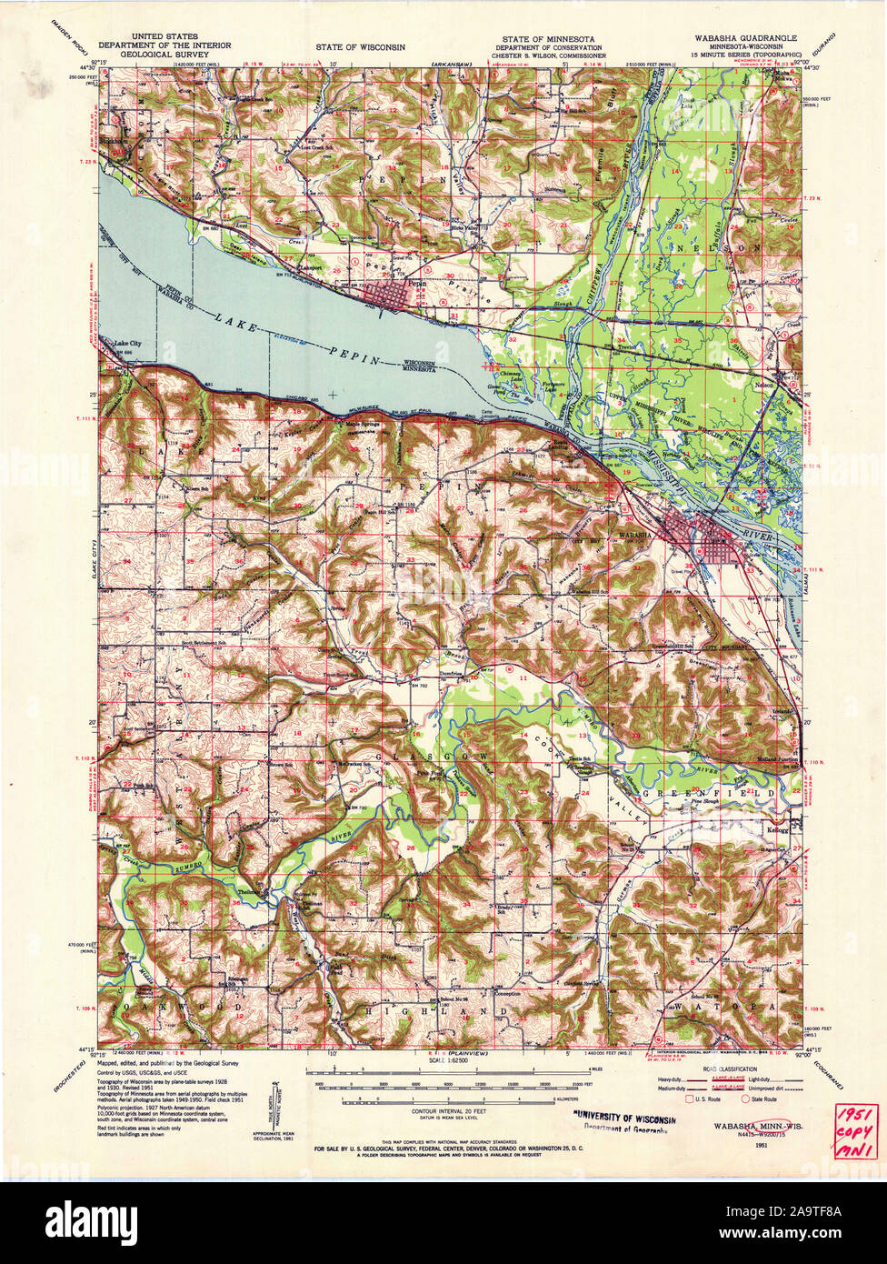 Map of wabasha hi-res stock photography and images - Alamy
