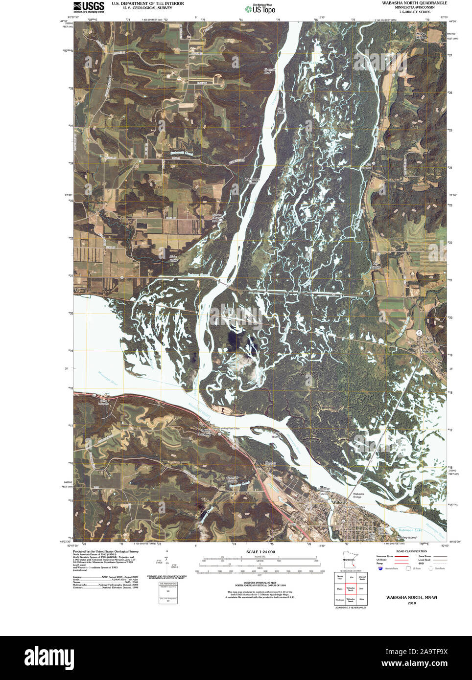 Map of wabasha hi-res stock photography and images - Alamy