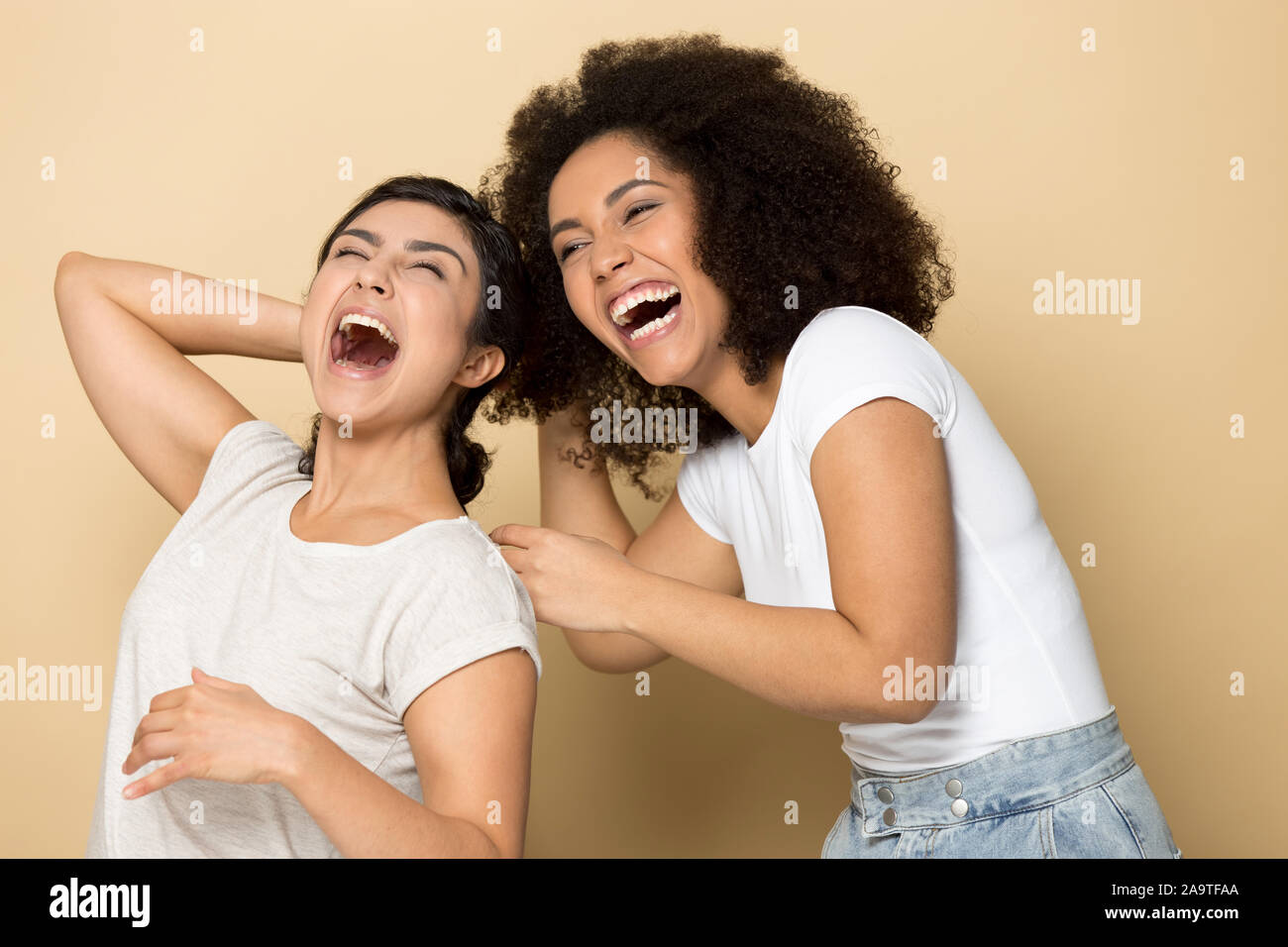 Indian girls laughing hi-res stock photography and images - Alamy
