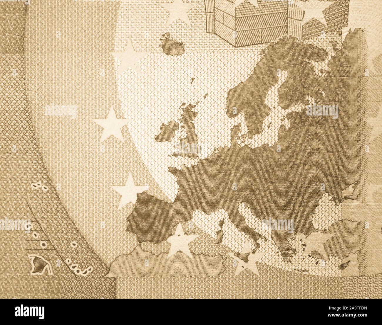 50 euro banknote on map hi-res stock photography and images - Alamy